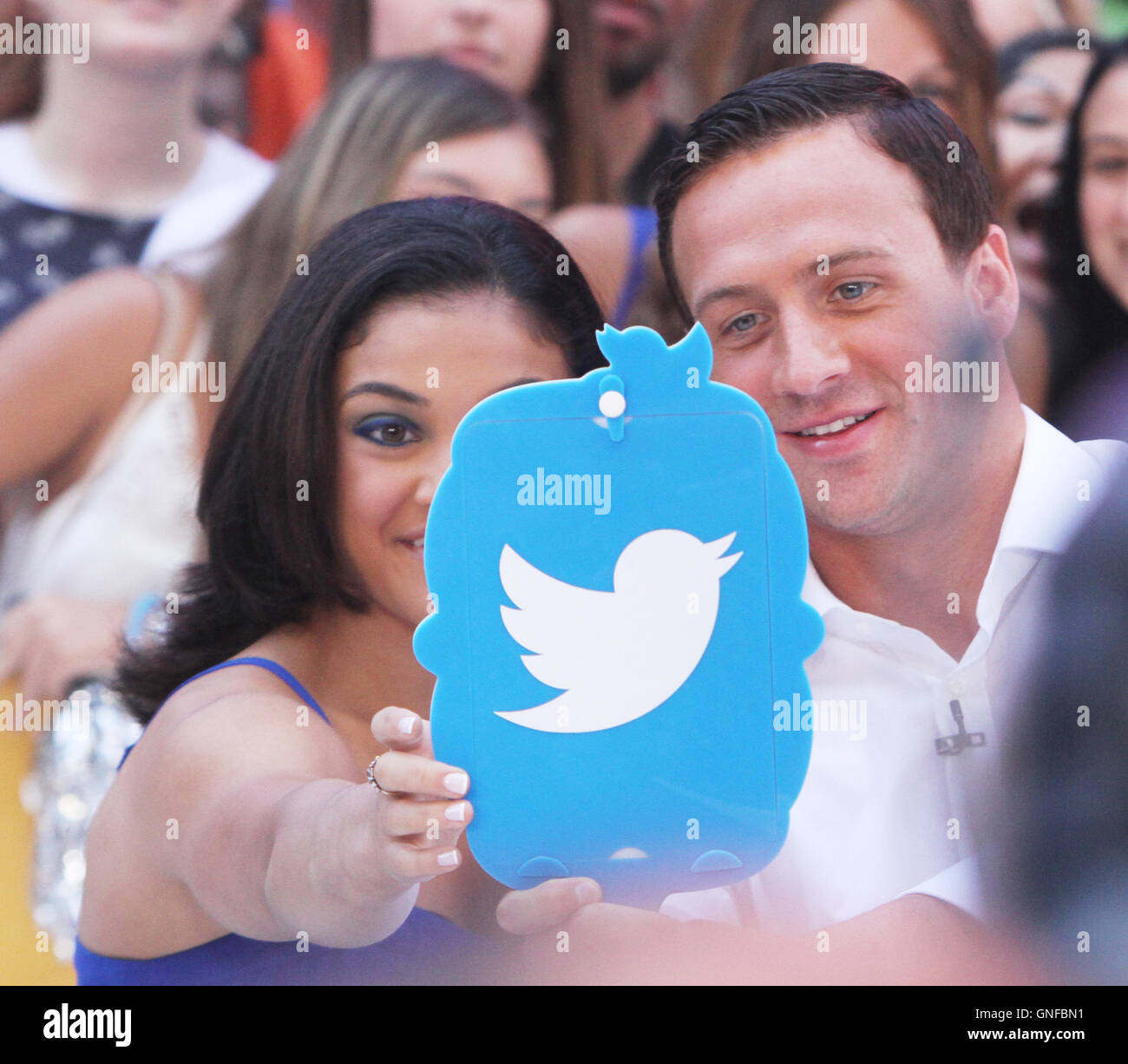 NEW YORK, NY-August 29: Laurie Hernandez, Ryan Lochte, at Good Morning ...