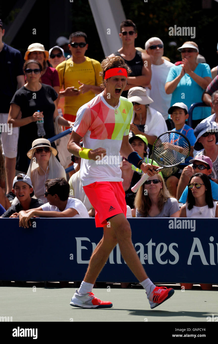 Alexander zverev action shots hi-res stock photography and images - Alamy