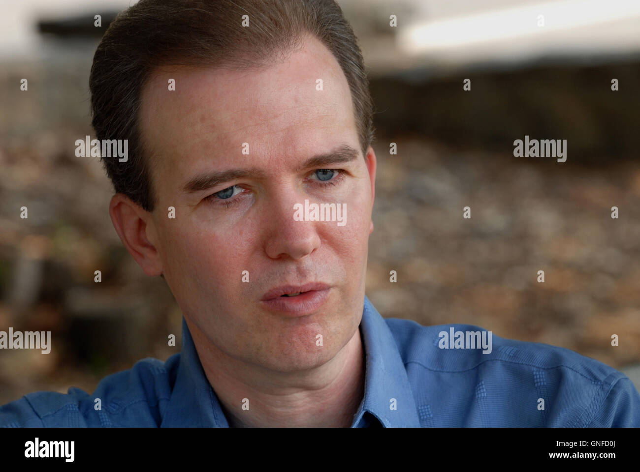 Atlanta, GA, USA. 17th Aug, 2007. John Mark Karr on bench in Chastain ...