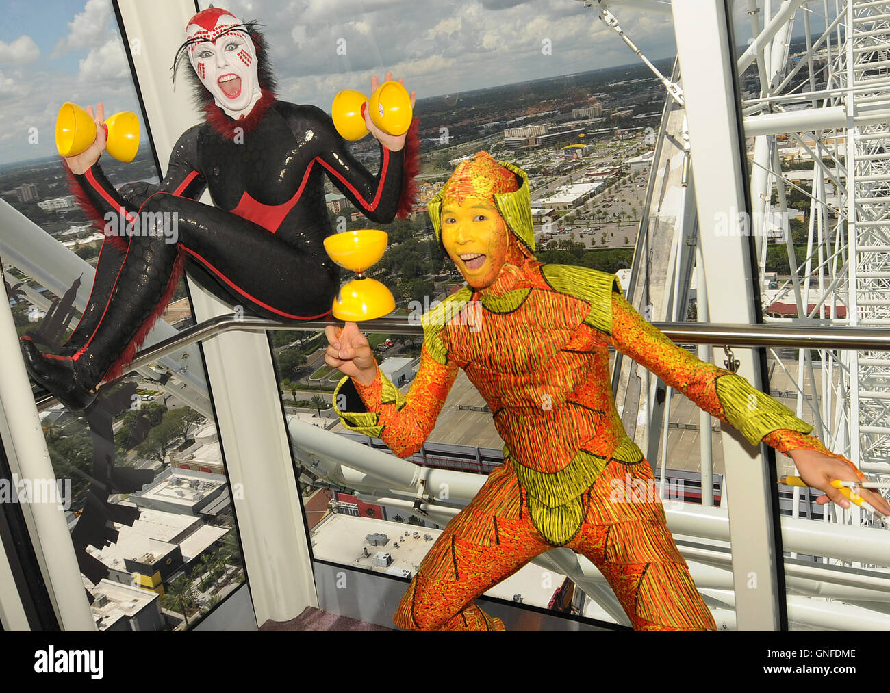 Orlando, Florida, USA. 30th August, 2016. Alanna Baker (left) from the ...