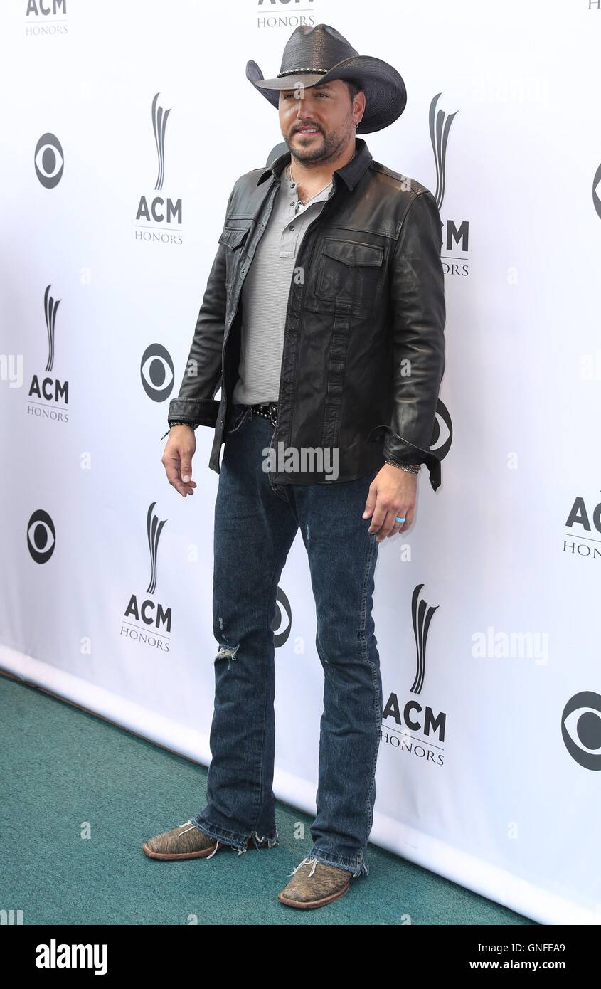 Nashville, TN, USA. 30th Aug, 2016. Jason Aldean at arrivals for 10th ...