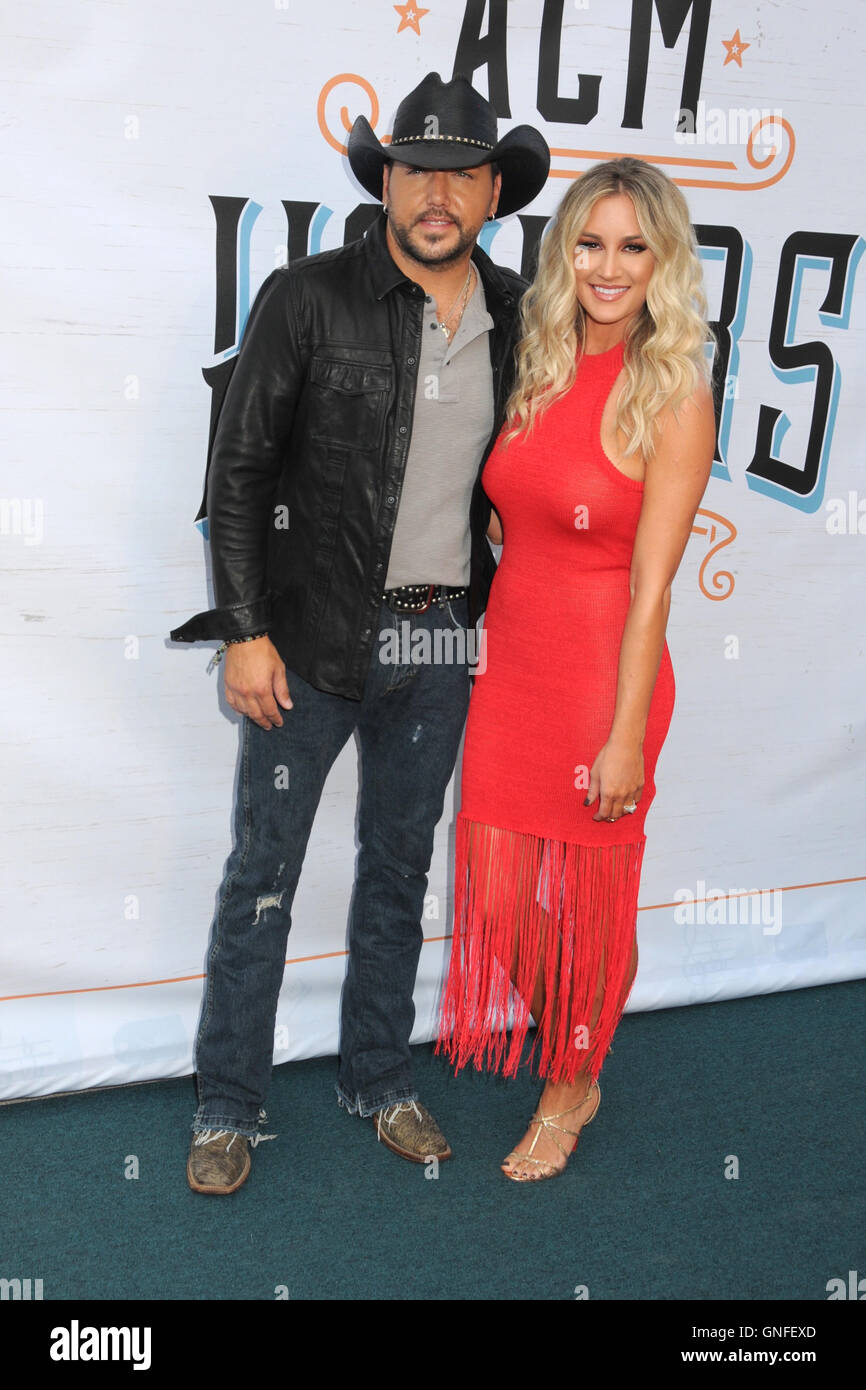 Nashville, Tennessee, USA. 30th August, 2016. Jason Aldean, Brittany ...