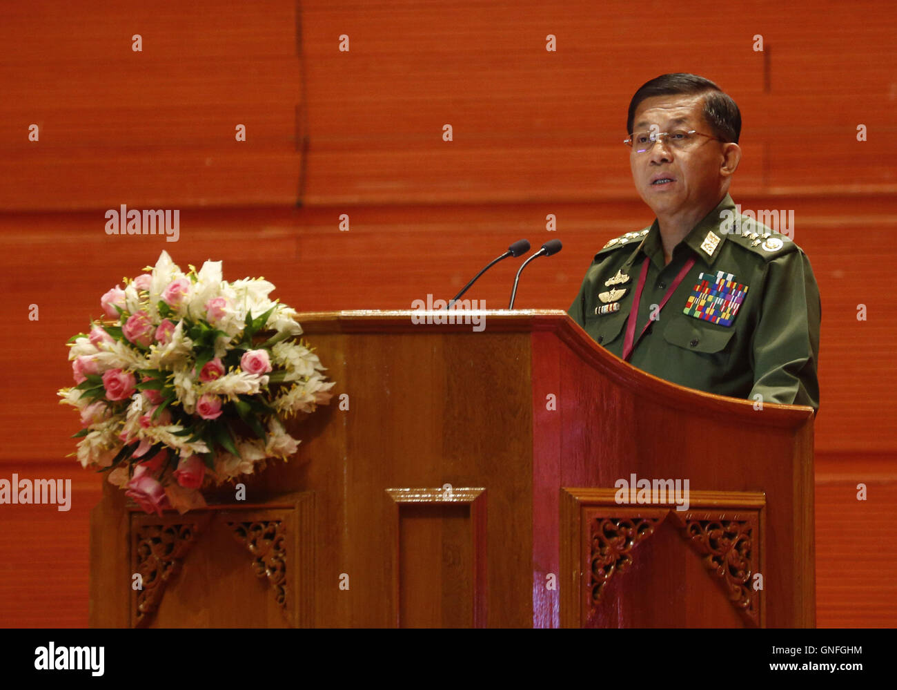 Nay Pyi Taw, Myanmar. 31st Aug, 2016. Commander-in-Chief of Myanmar's ...