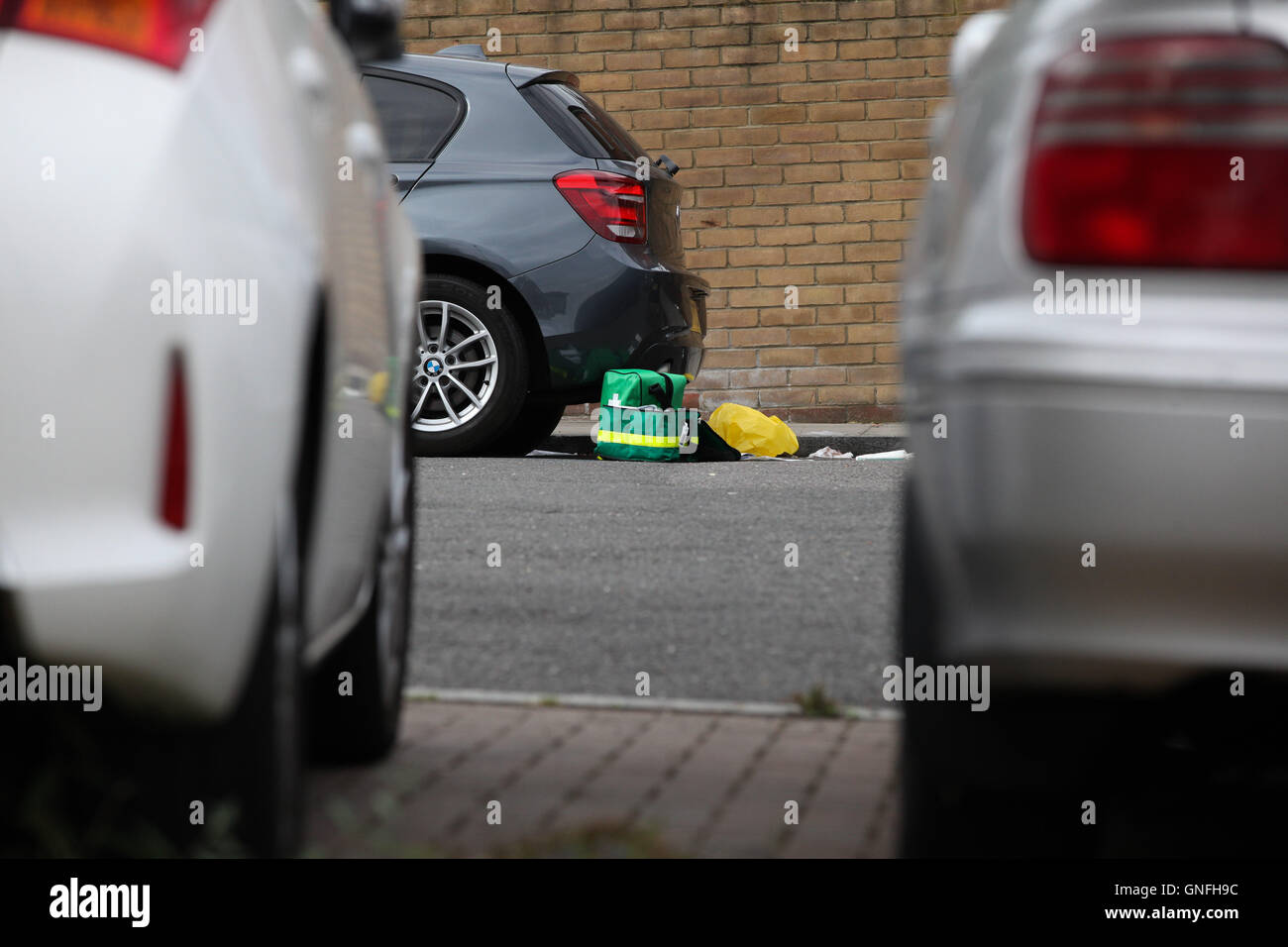 Turnpike Lane, Haringey, North London, UK. 31 Aug 2016. Crime scene ...