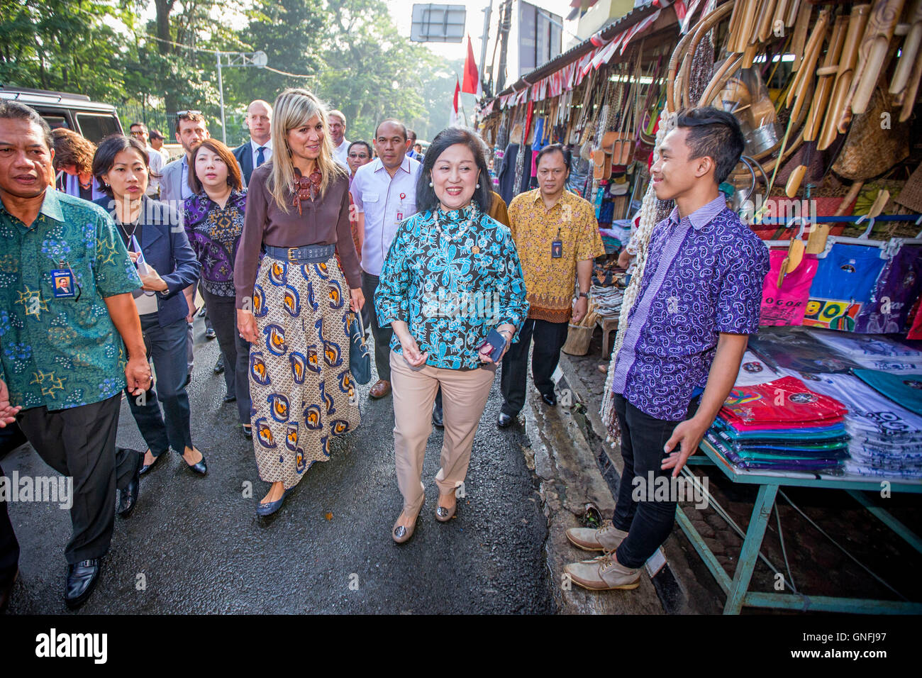 Jakarta, Indonesia. 31st August, 2016. Queen Maxima of The Netherlands ...
