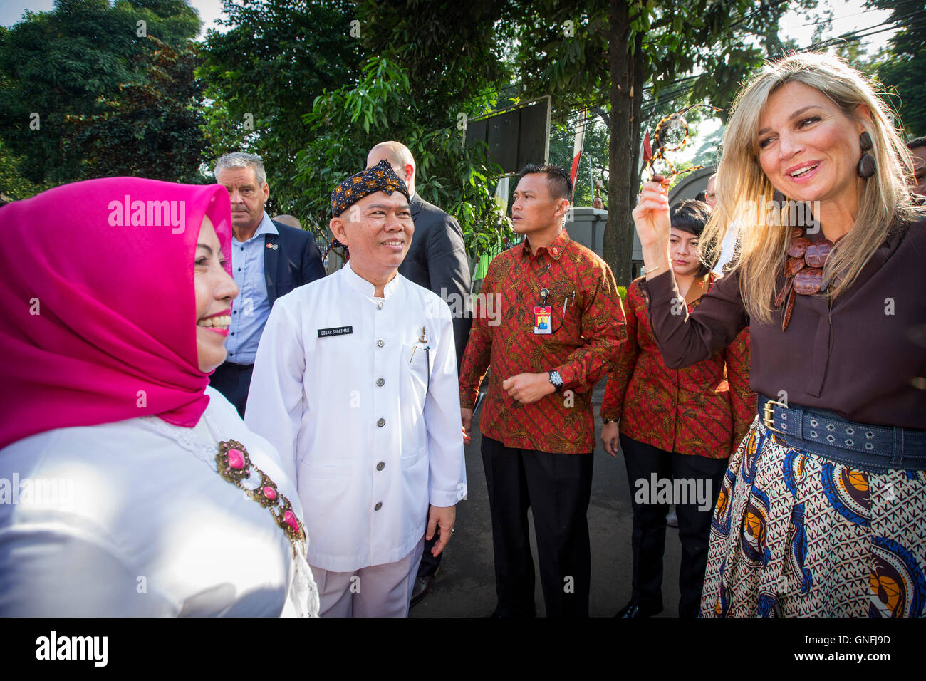 Jakarta, Indonesia. 31st August, 2016. Queen Maxima of The Netherlands ...