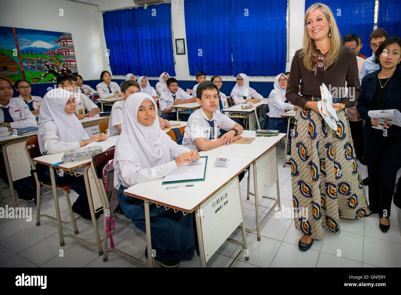 Jakarta, Indonesia. 31st August, 2016. Queen Maxima of The Netherlands ...