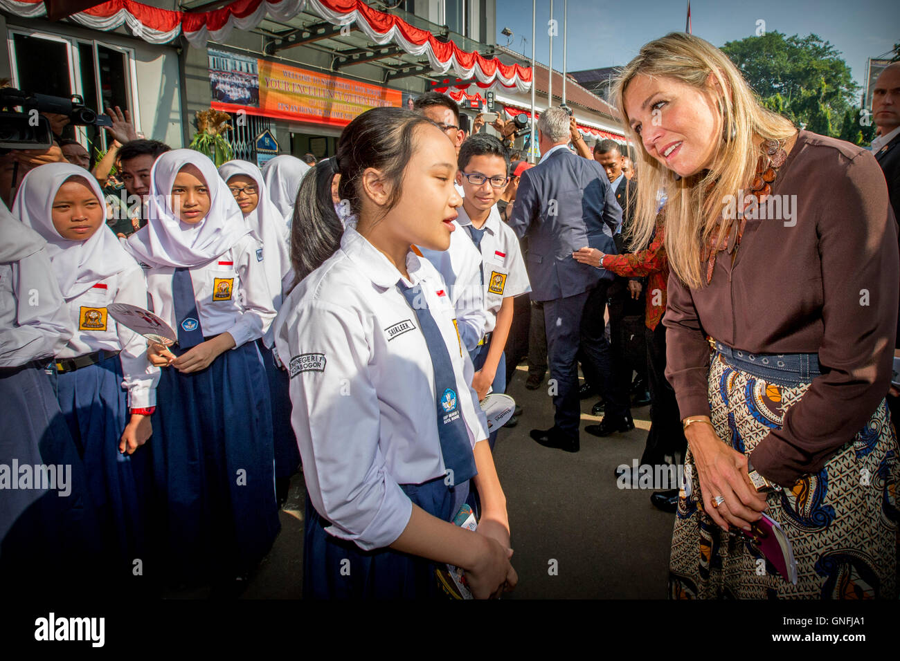 Jakarta, Indonesia. 31st August, 2016. Queen Maxima of The Netherlands ...