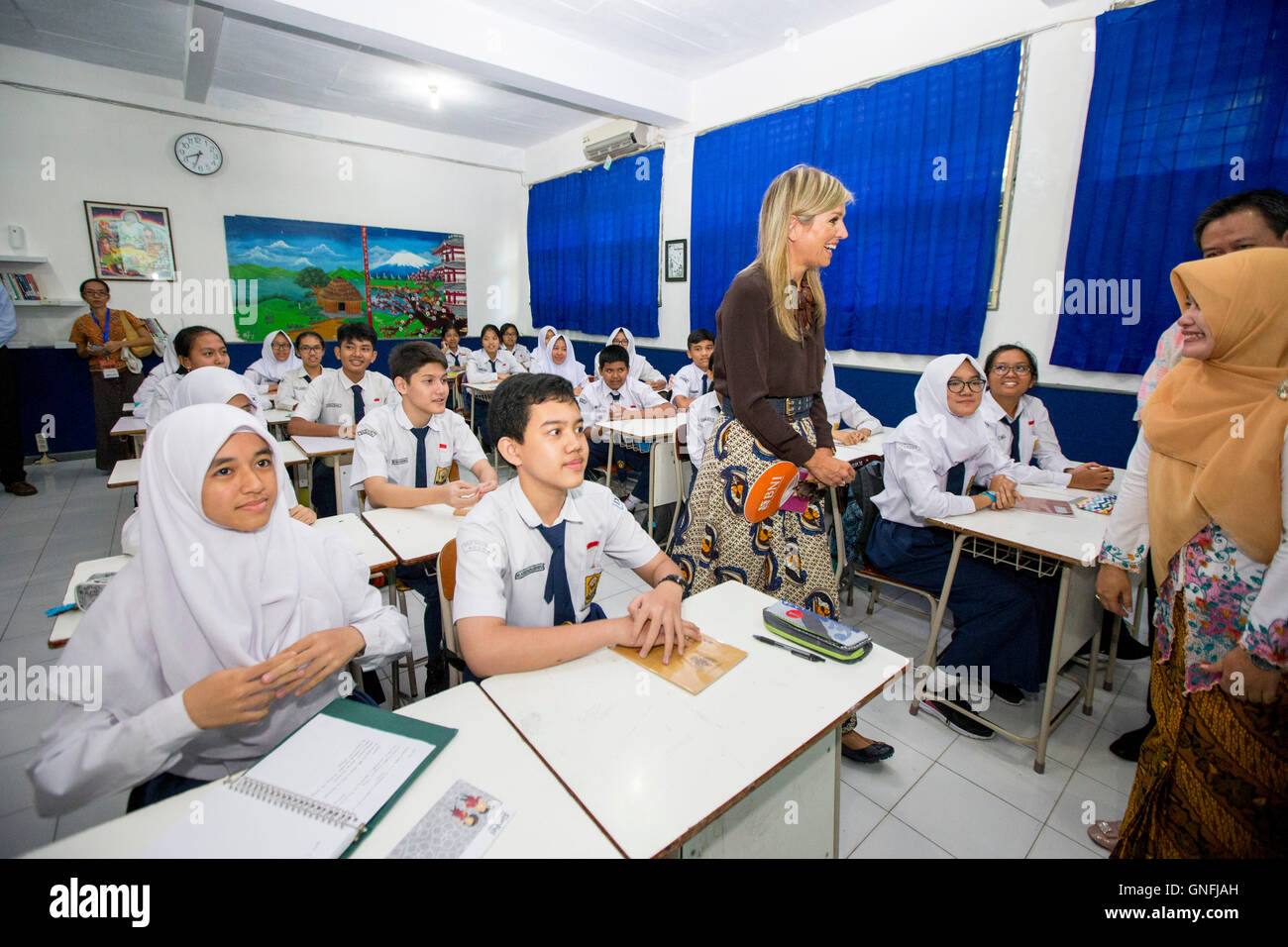 Jakarta, Indonesia. 31st August, 2016. Queen Maxima of The Netherlands ...