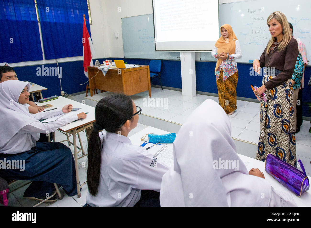 Jakarta, Indonesia. 31st August, 2016. Queen Maxima of The Netherlands ...
