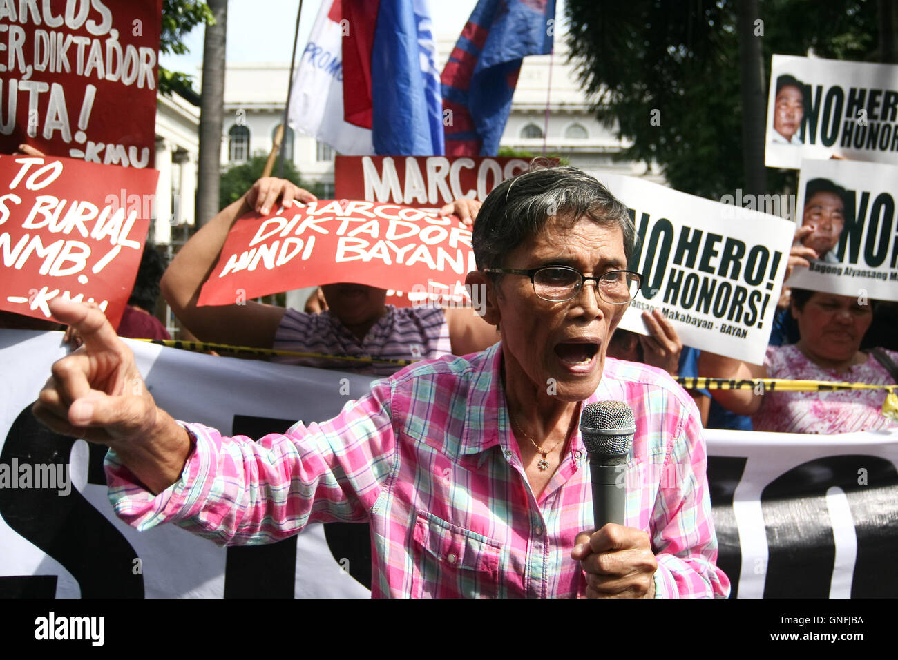 Philippines. 31st Aug, 2016. Trining Herrera recounts her experience ...