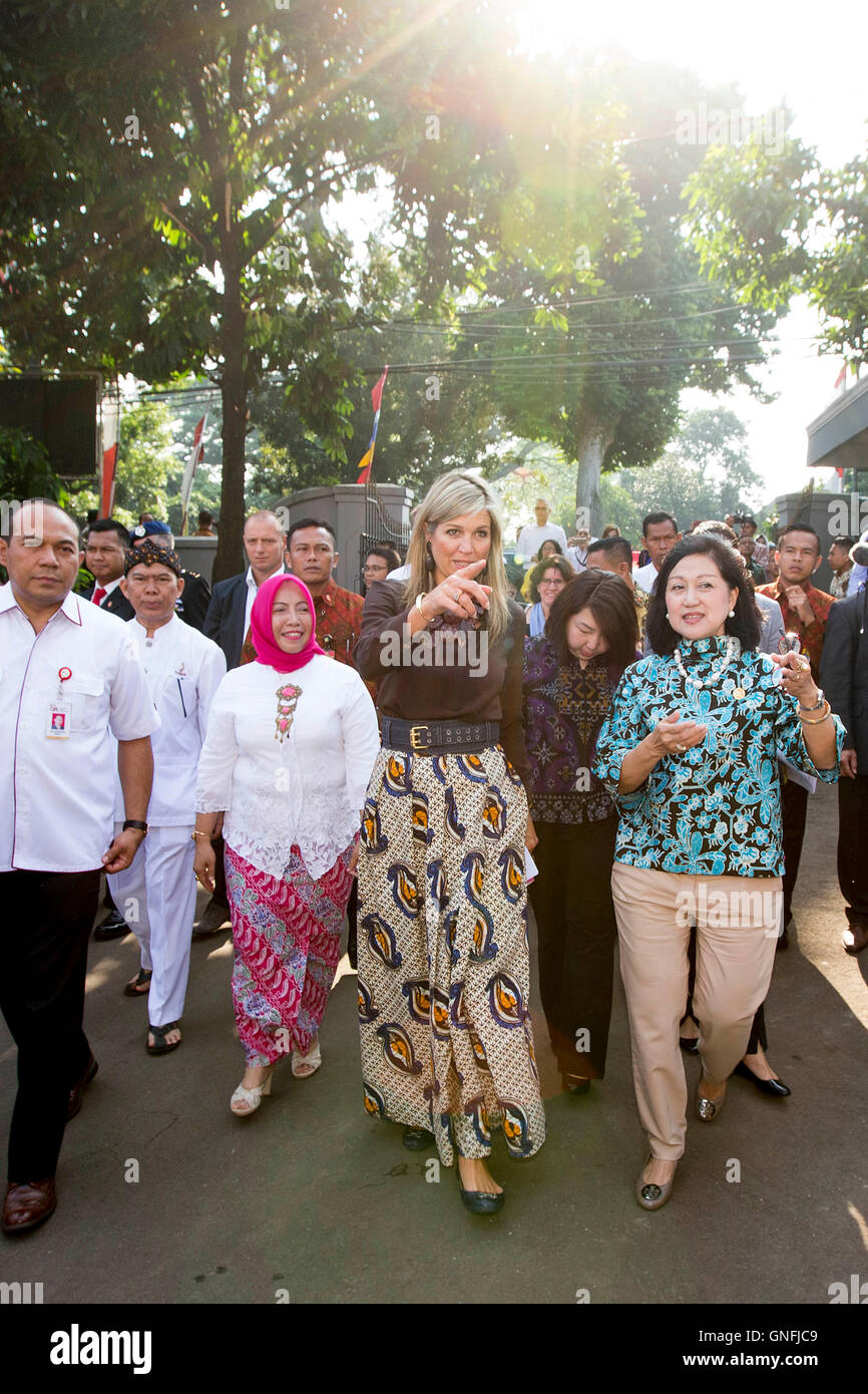 Jakarta, Indonesia. 31st August, 2016. Queen Maxima of The Netherlands ...