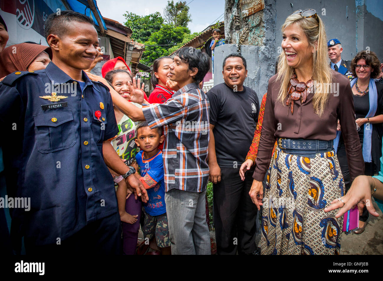 Jakarta, Indonesia. 31st August, 2016. Queen Maxima of The Netherlands ...