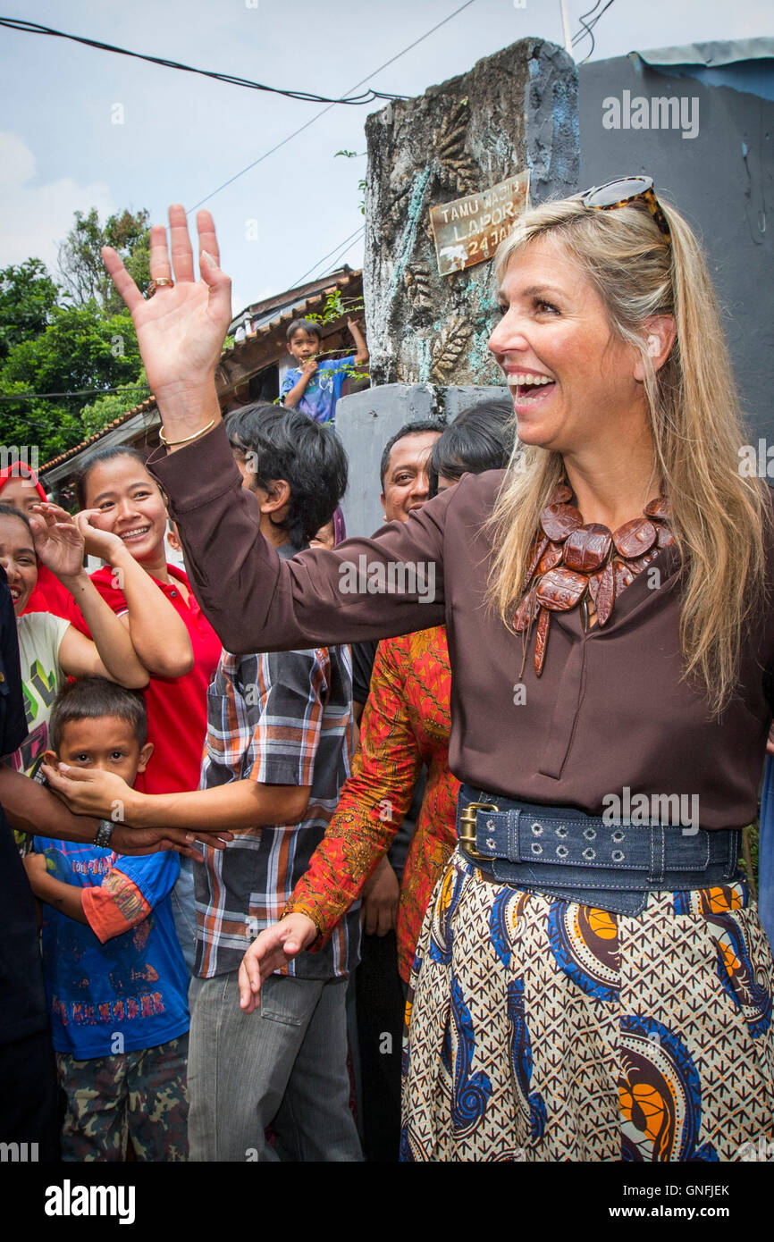 Jakarta, Indonesia. 31st August, 2016. Queen Maxima of The Netherlands ...