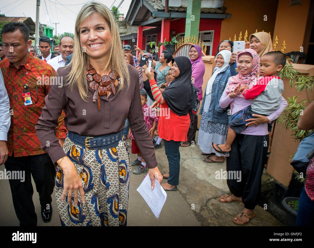 Jakarta, Indonesia. 31st August, 2016. Queen Maxima of The Netherlands ...