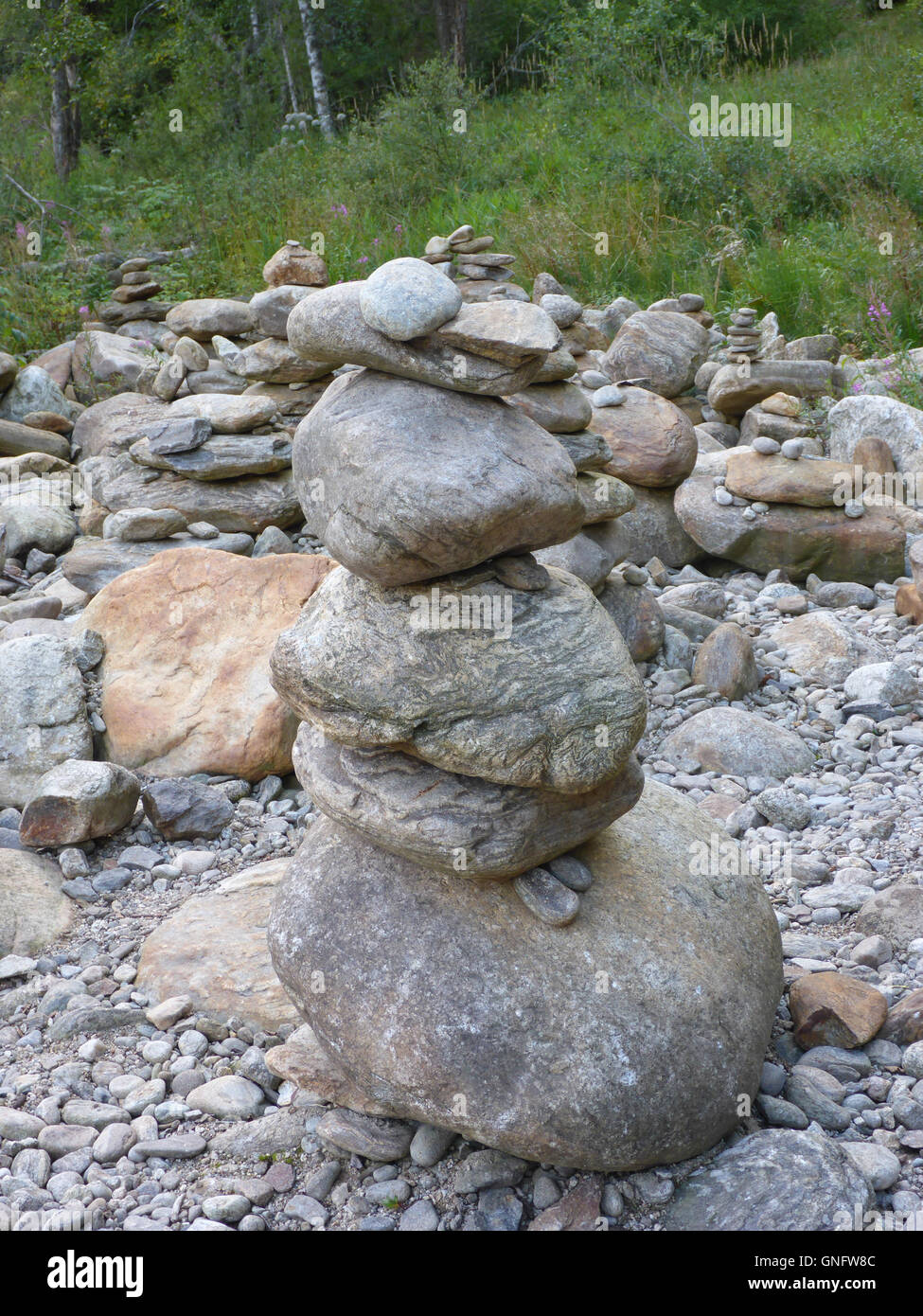 Human made rock pile hi-res stock photography and images - Alamy