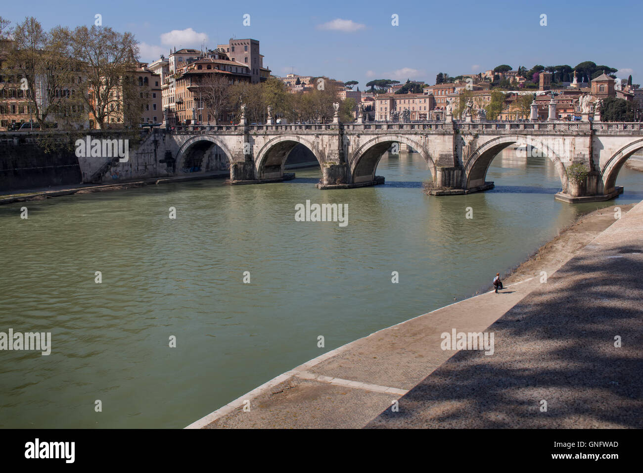 Famous bridge over the river tiber hi-res stock photography and images ...