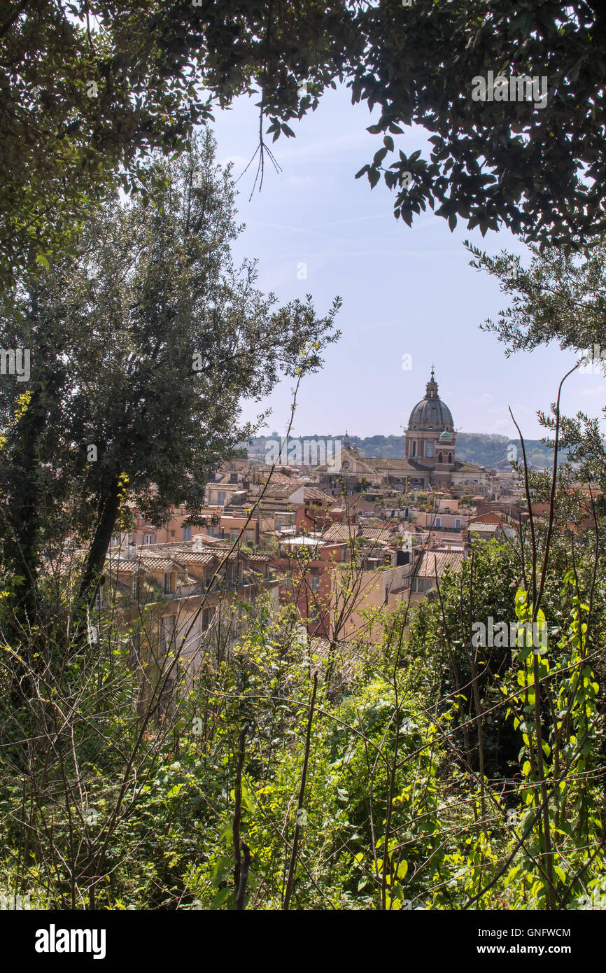 Tree trees rome italy city church hi-res stock photography and images ...