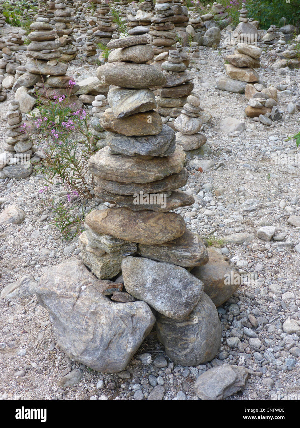 Human made rock pile hi-res stock photography and images - Alamy
