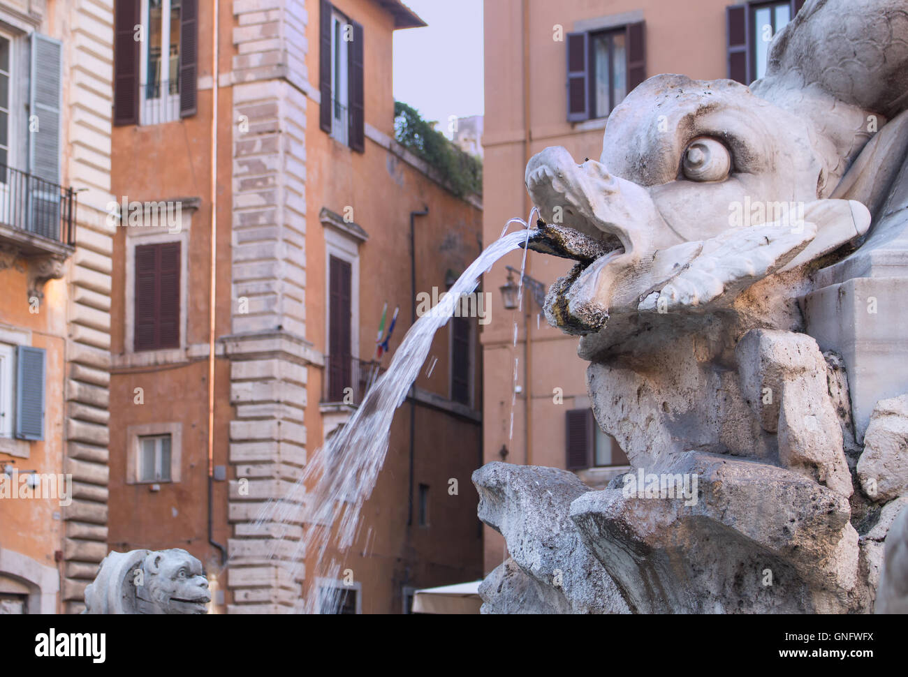 One of the roman beautiful fountains. This one is located in front of ...