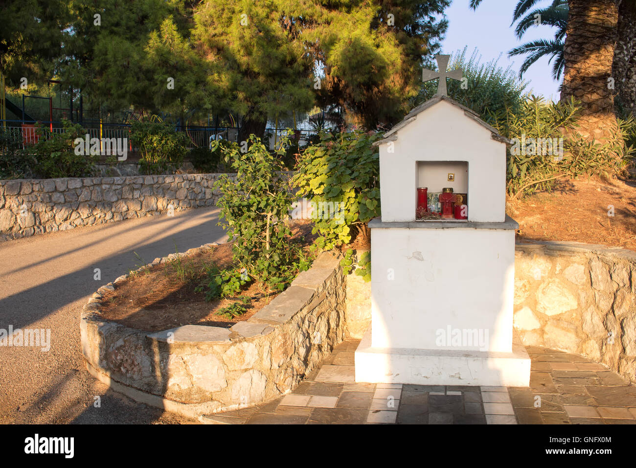 Greek orthodox roadside shrine hi-res stock photography and images - Alamy