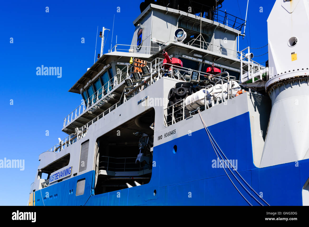 Karlskrona, Sweden - August 27, 2016: Detail of the Swedish Coast Guard ...