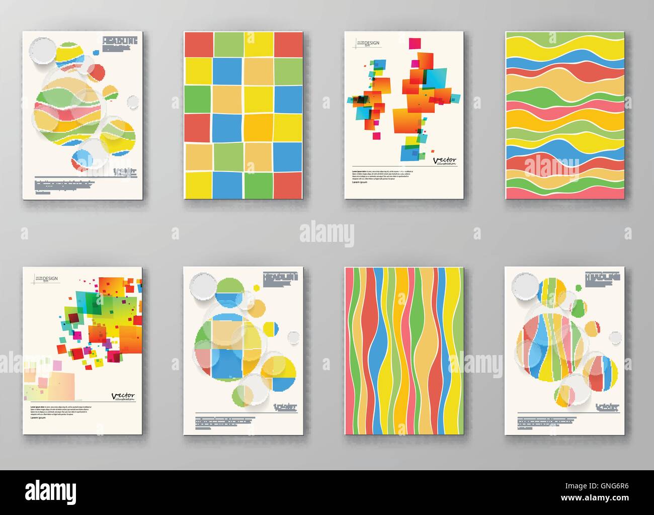 Set of abstract design templates Stock Vector Image & Art - Alamy