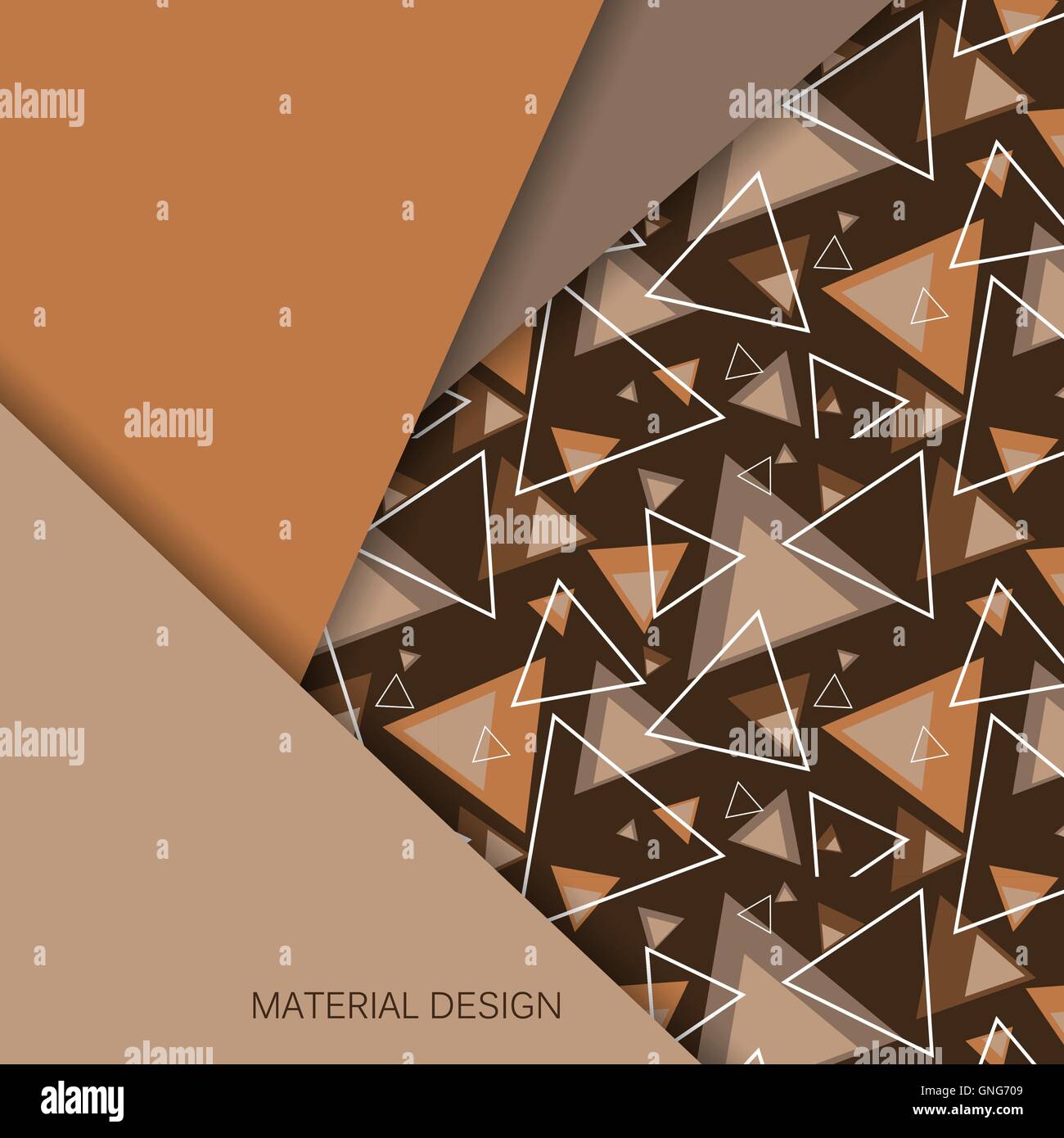 Triangle material design with shadow Stock Vector Images - Alamy