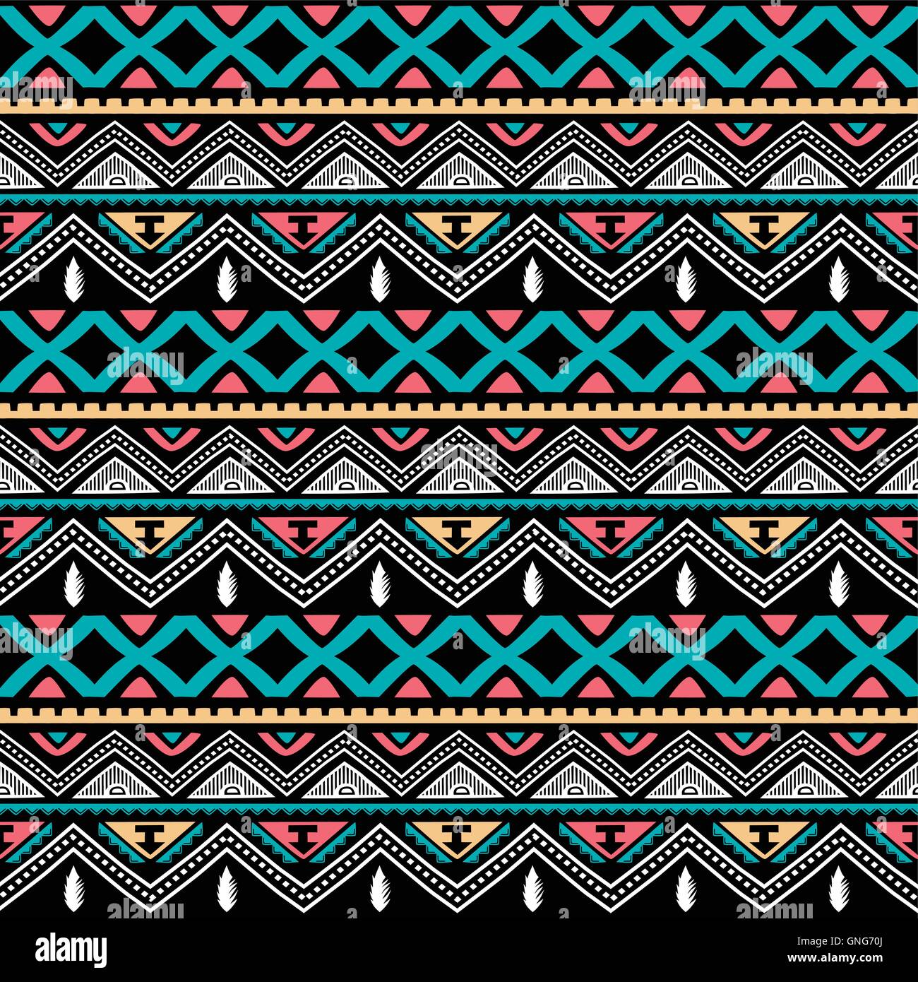 color native ethnic seamless pattern Stock Vector Image & Art - Alamy
