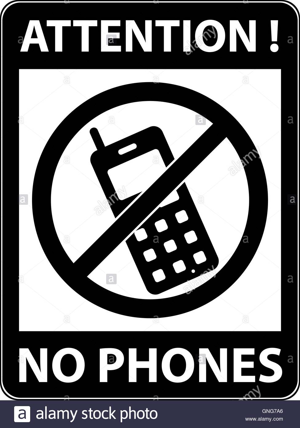 Cell Phone Prohibition Sign Stock Photos & Cell Phone Prohibition Sign ...