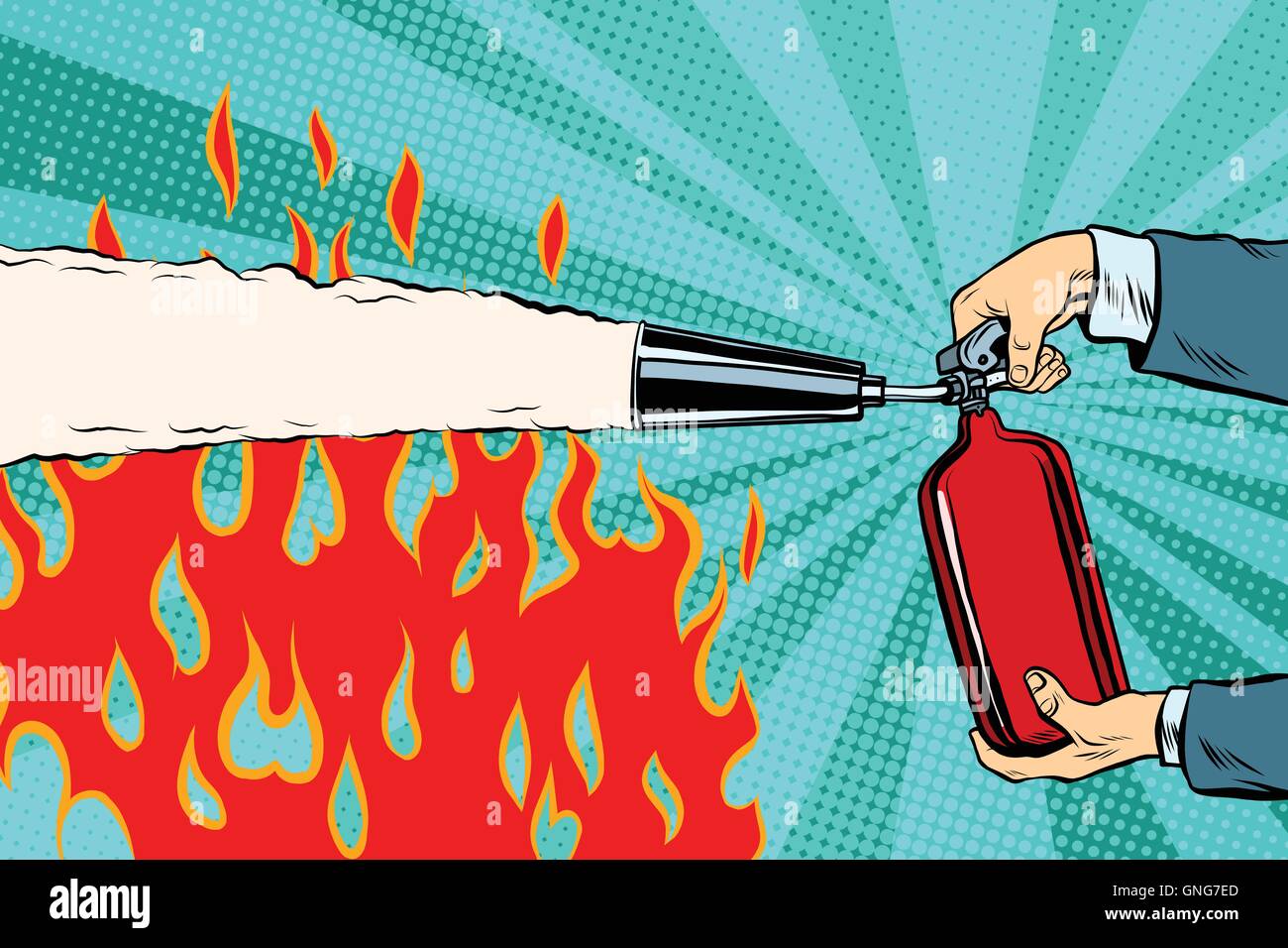 Fire extinguisher art hi-res stock photography and images - Alamy