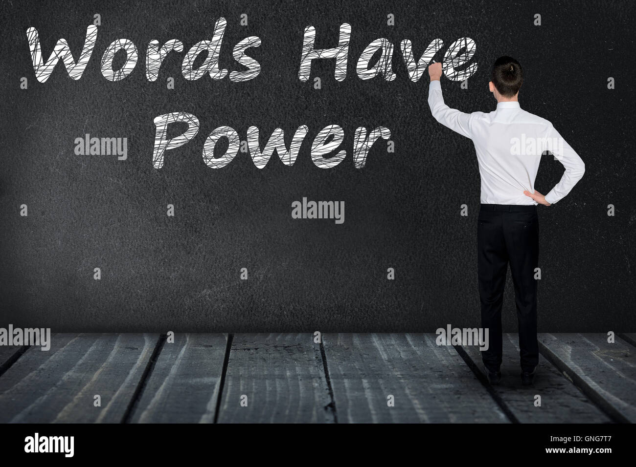 Knowledge power on chalk board hi-res stock photography and images - Alamy