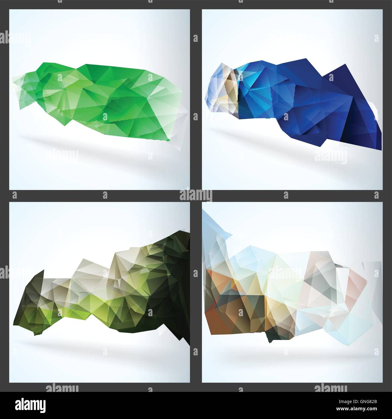 Geometric Triangular Abstract Vector Background Stock Vector Image ...