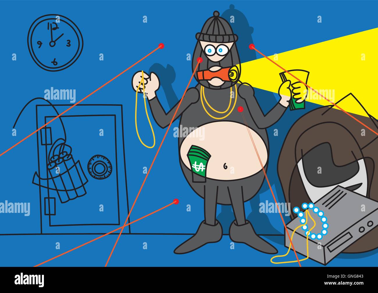 Man entering home Stock Vector Images - Alamy