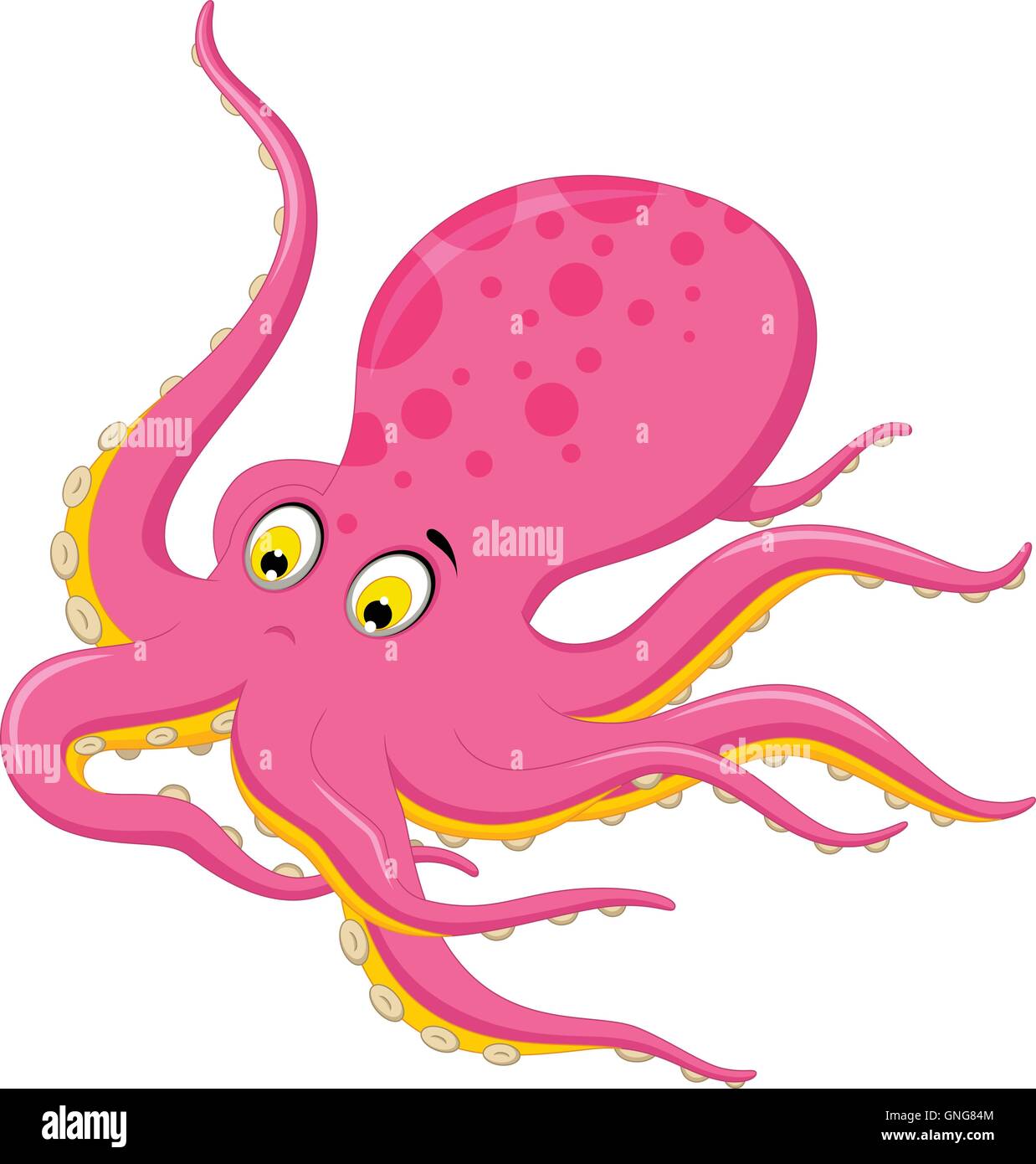 cute octopus cartoon Stock Vector Image & Art - Alamy