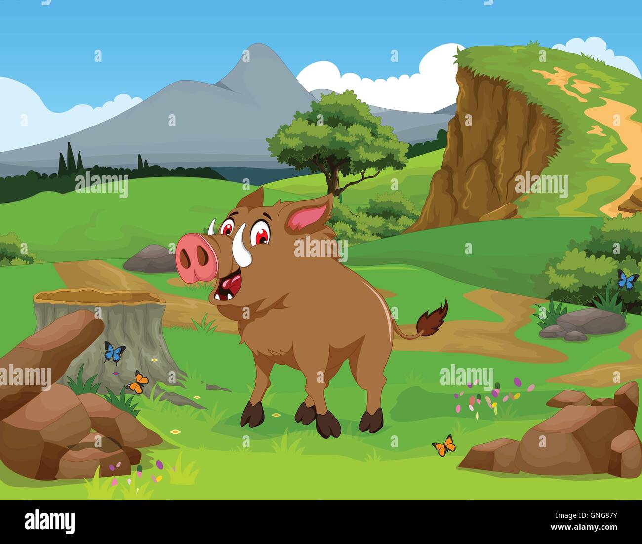 Wild boar hog razorback hi-res stock photography and images - Alamy