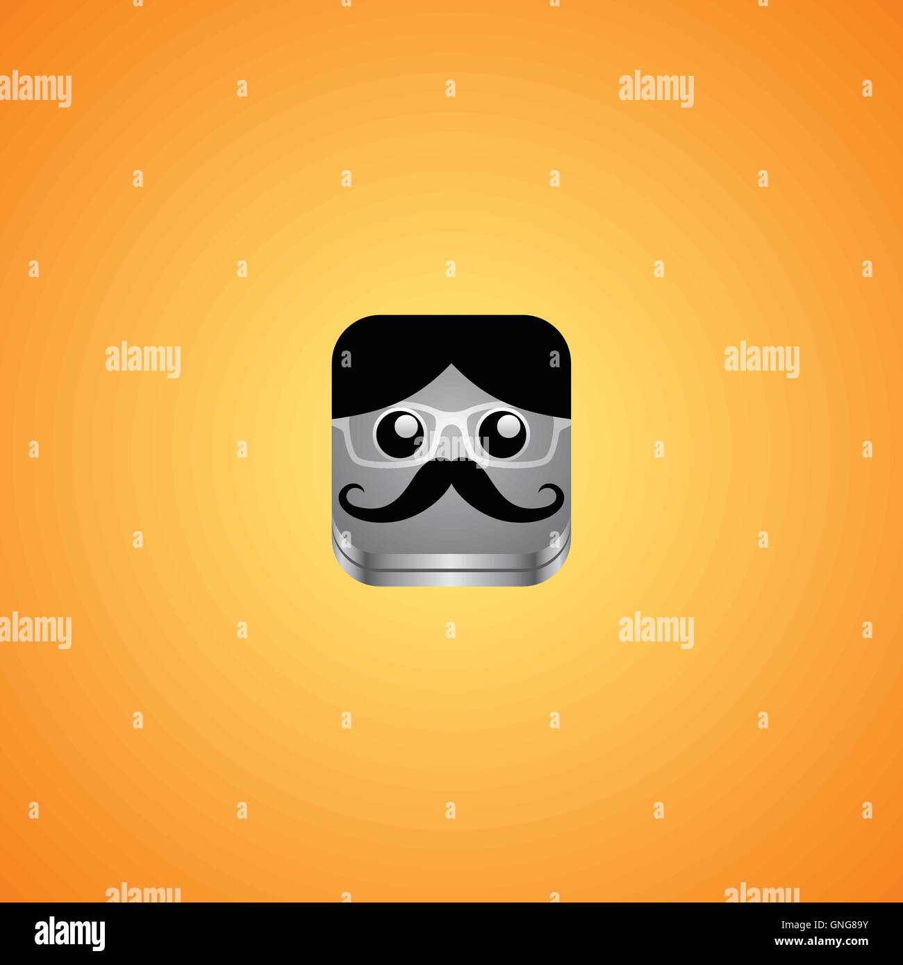 Geek guy avatar portrait Stock Vector Images - Alamy