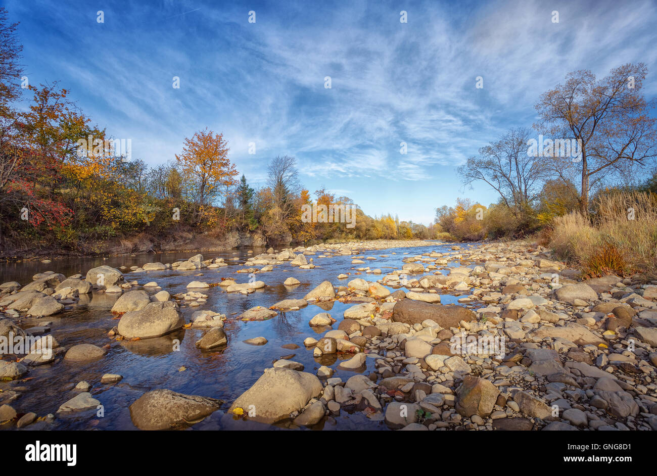 Beautiful green nature landscape river hi-res stock photography and ...