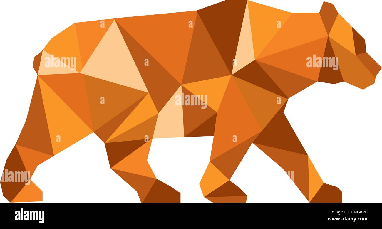 American Black Bear Side Low Polygon Stock Vector Image & Art - Alamy