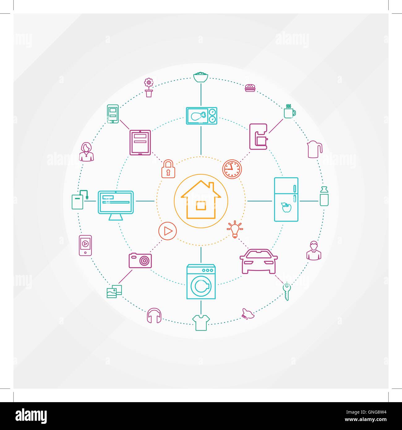 Smart home the internet of things hi-res stock photography and images ...