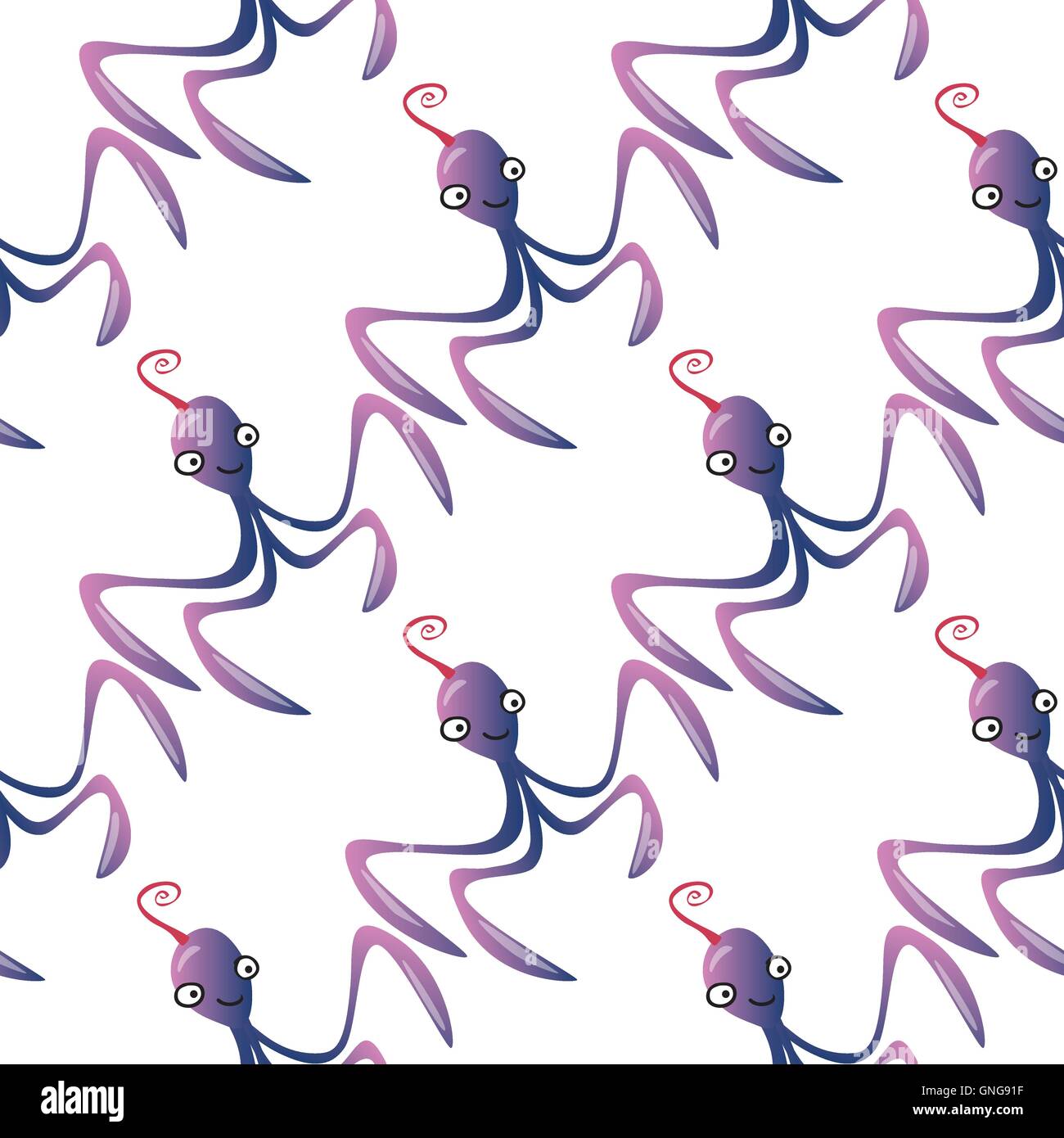 Octopus character Stock Vector Images - Alamy