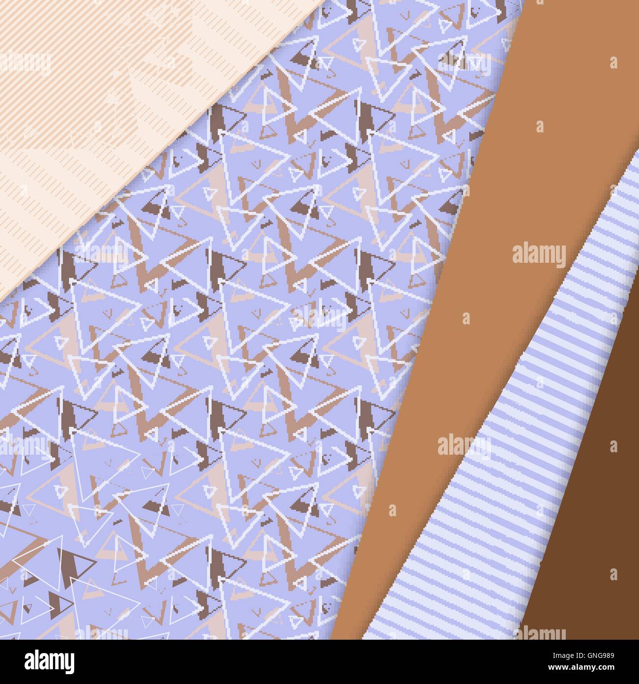 Triangle material design with shadow Stock Vector Images - Alamy