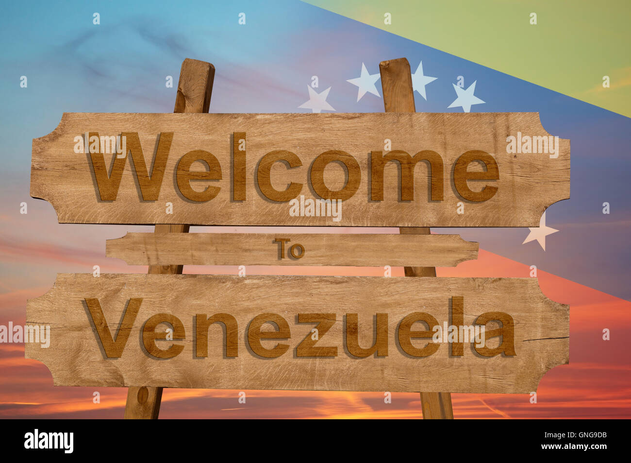 Venezuela road sign hi-res stock photography and images - Alamy