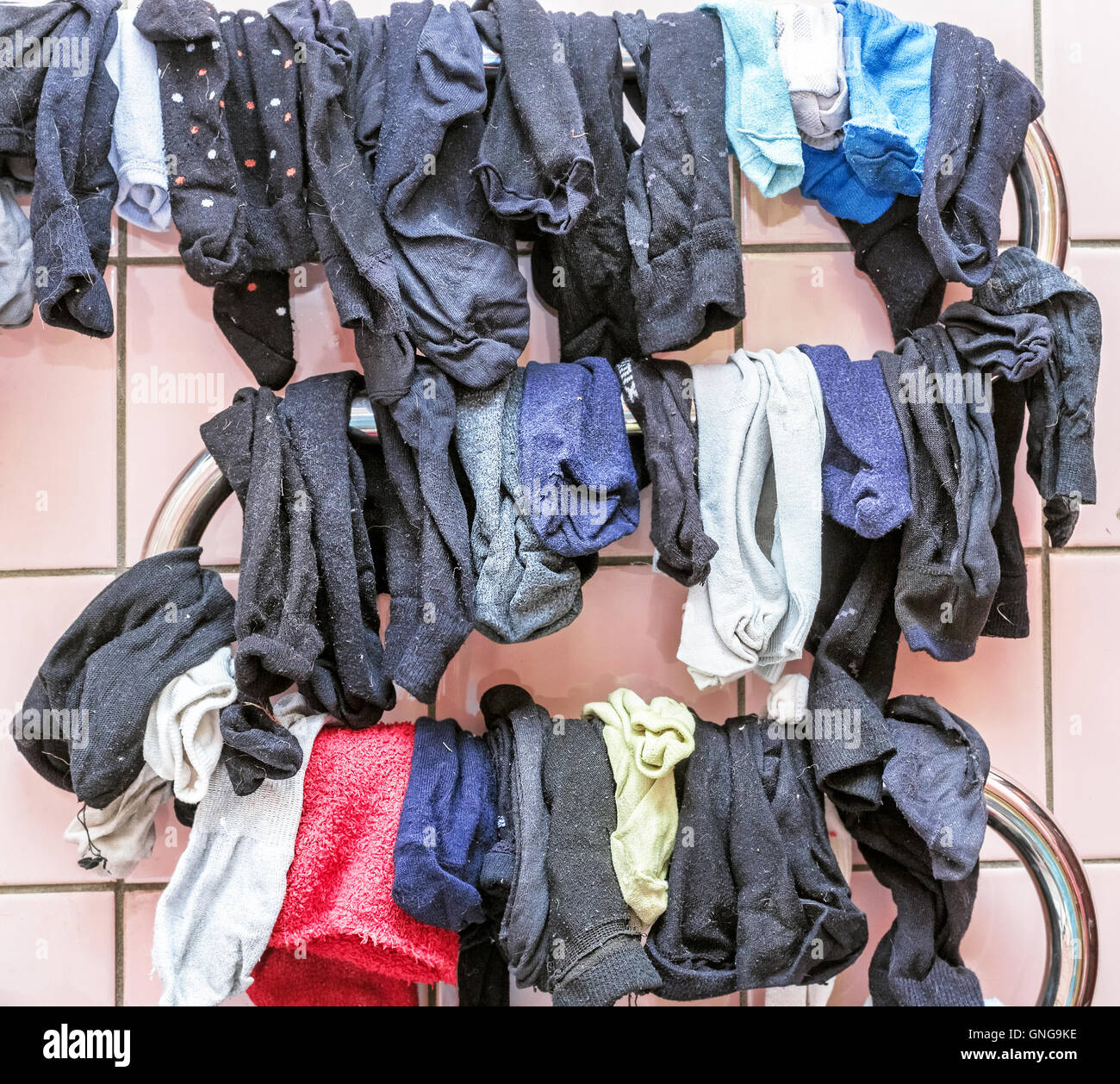 Socks drying hi-res stock photography and images - Alamy
