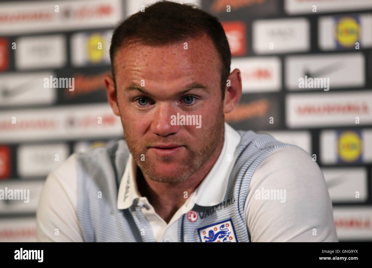 England's Wayne Rooney during the press conference at St George's Park ...