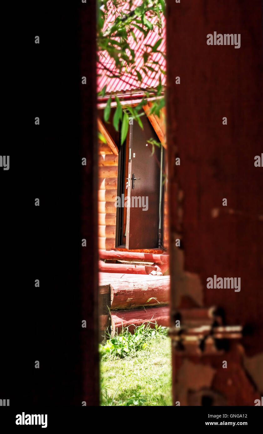 Through the gap view hi-res stock photography and images - Alamy