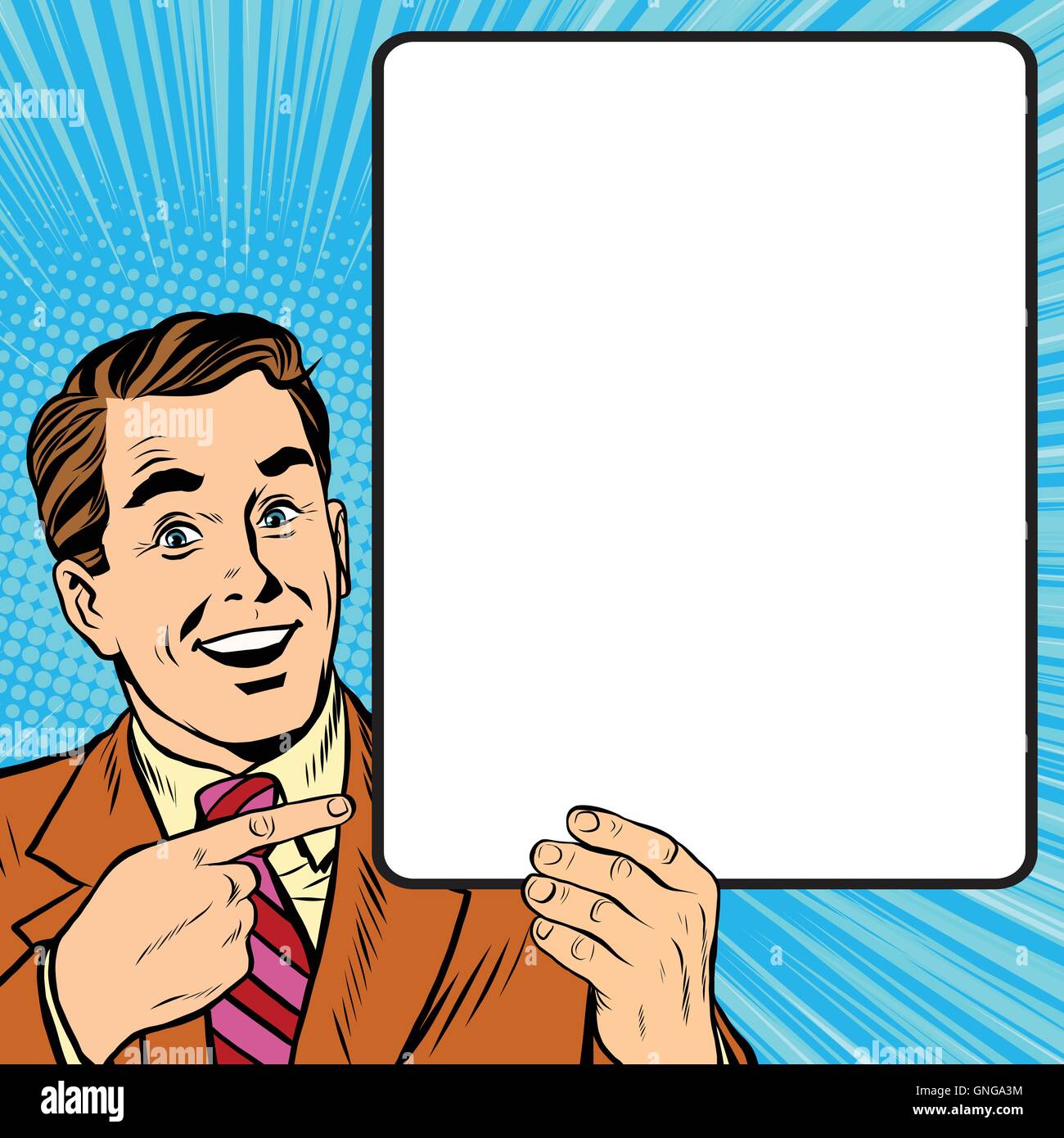 Pop art vector man hi-res stock photography and images - Alamy