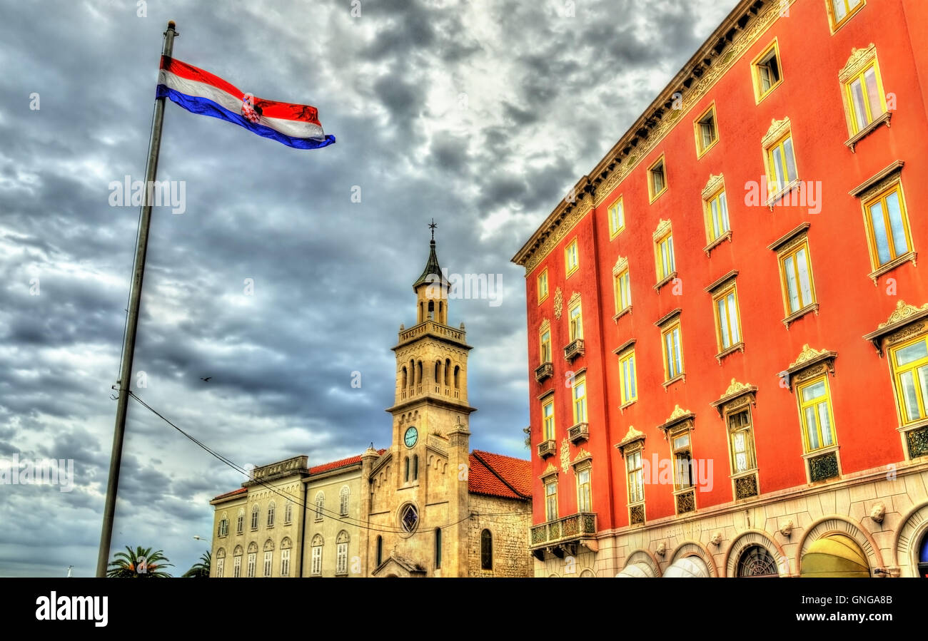 Buildings in the historic centre of Split - Croatia Stock Photo - Alamy