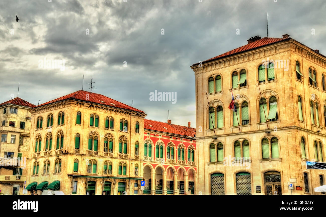 Buildings in the historic centre of Split - Croatia Stock Photo - Alamy