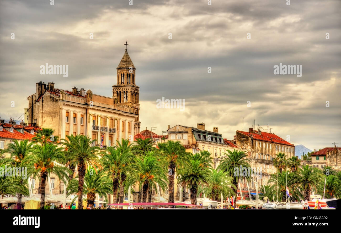 The Riva Embankment of Split - Croatia Stock Photo - Alamy